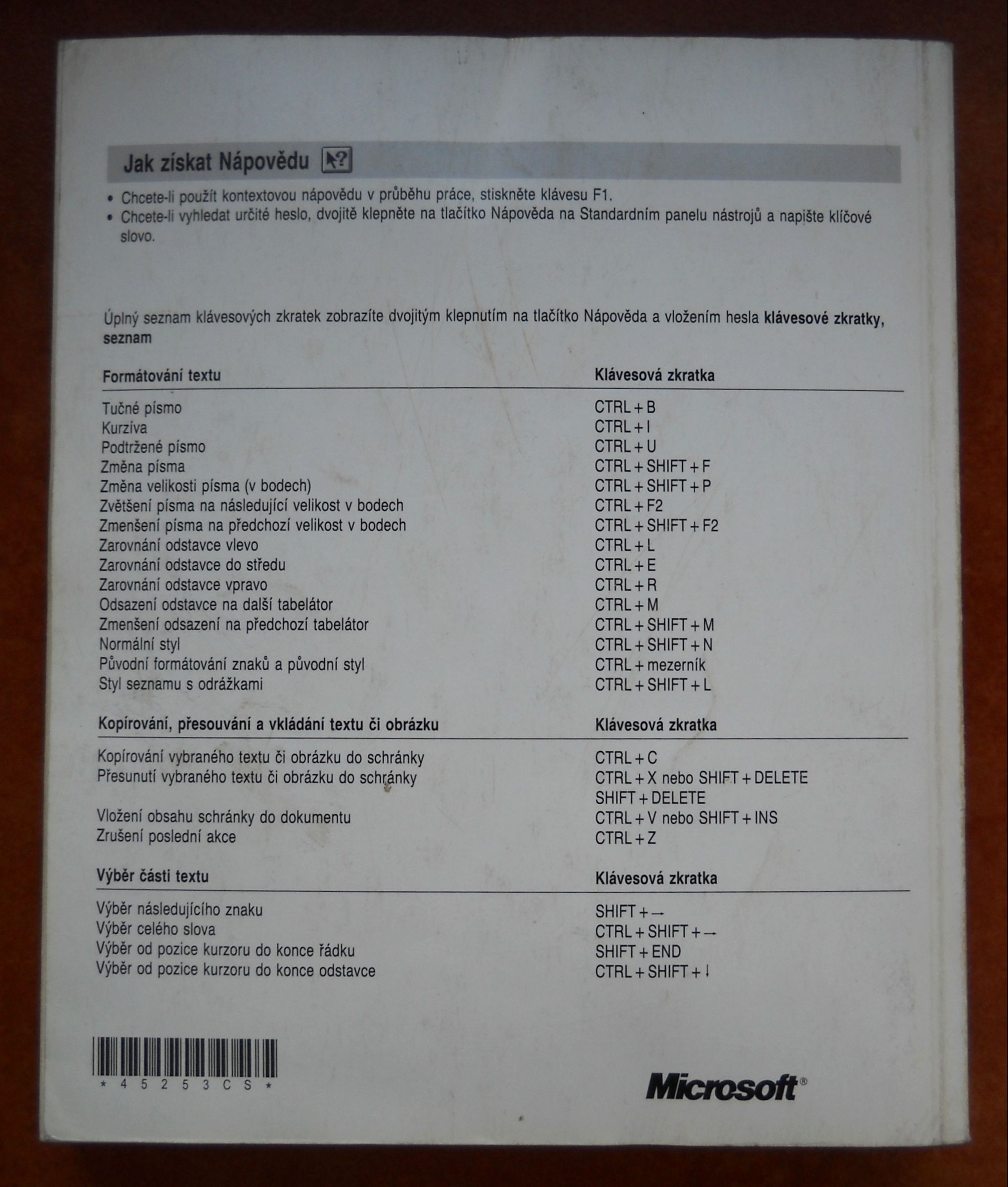 Microsoft Word uživatelská příručka verze 6.0